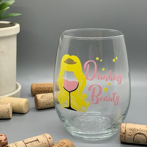 Princess Inspired Wine Glasses - Etsy
