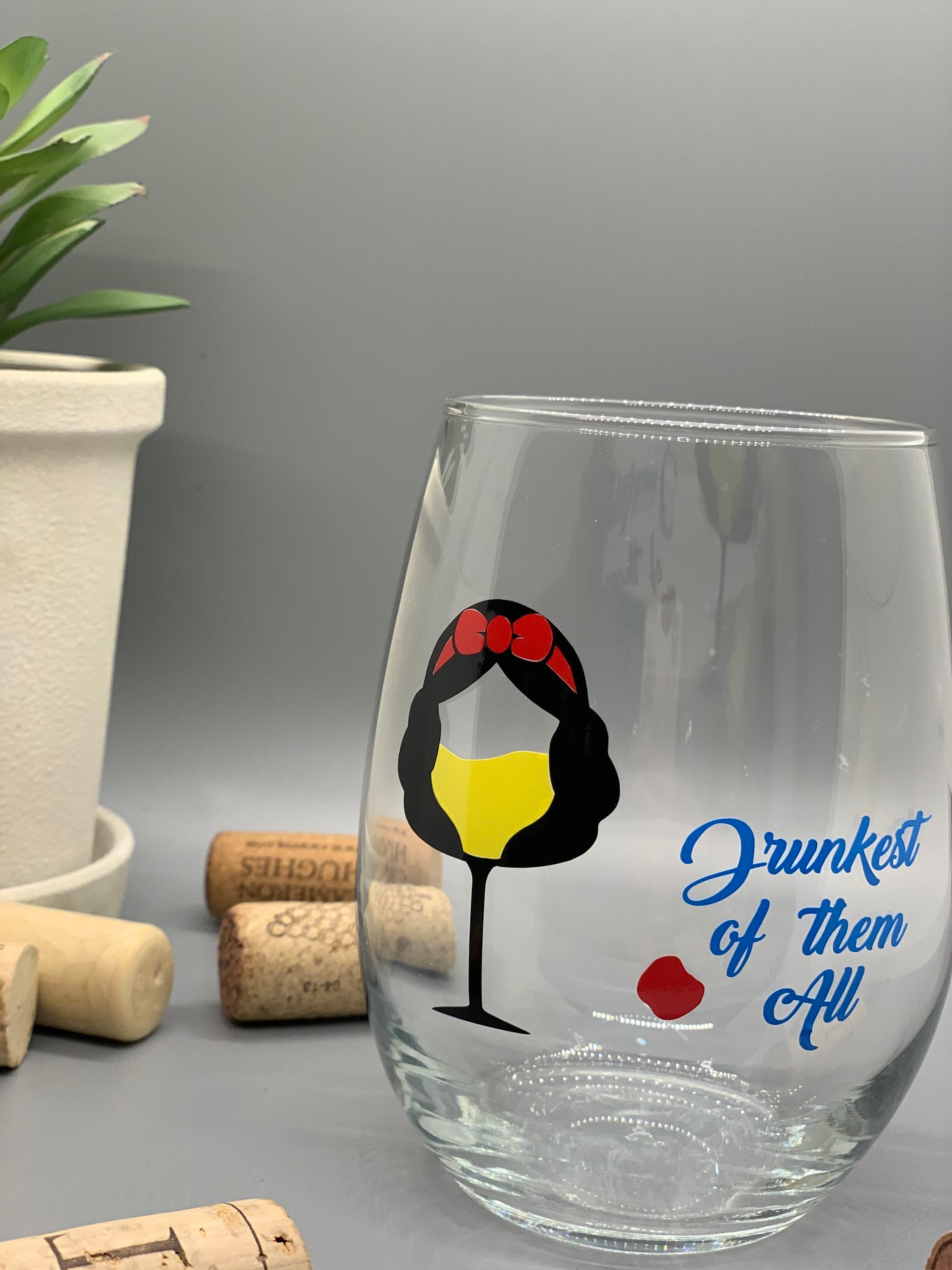 Princess Inspired Wine Glasses - Etsy