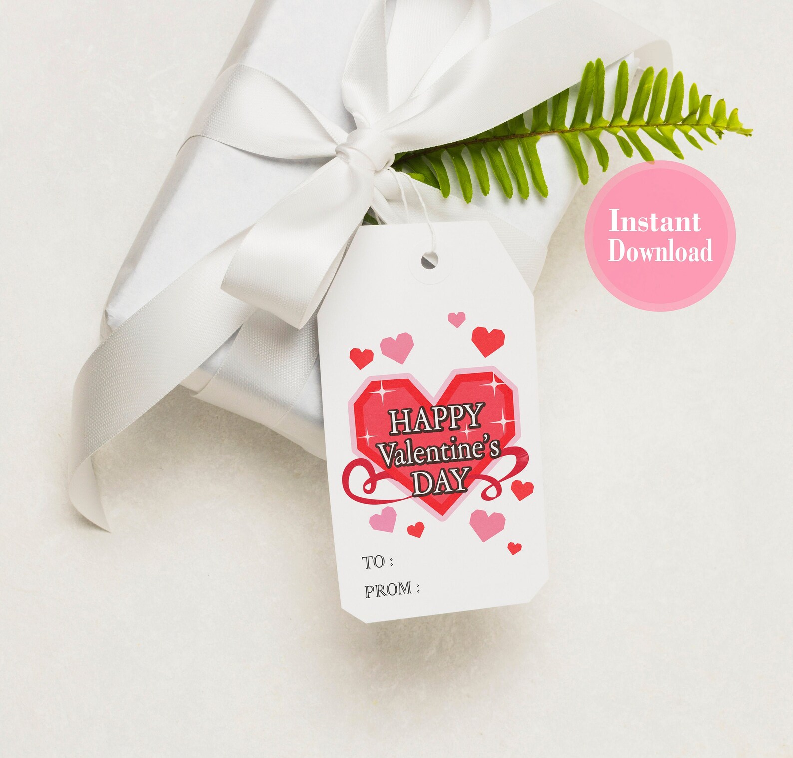 Valentine's Day Tag Printable, Valentin'es Tag,valentines Hang Tag ...