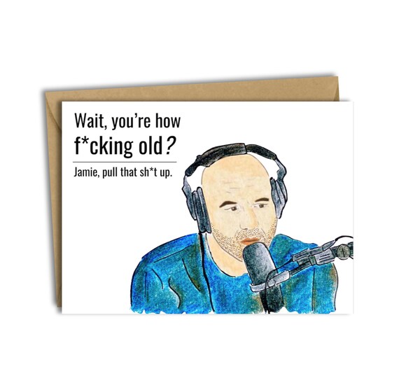 Joe Rogan Birthday Card the Joe Rogan Experience Podcast - Etsy