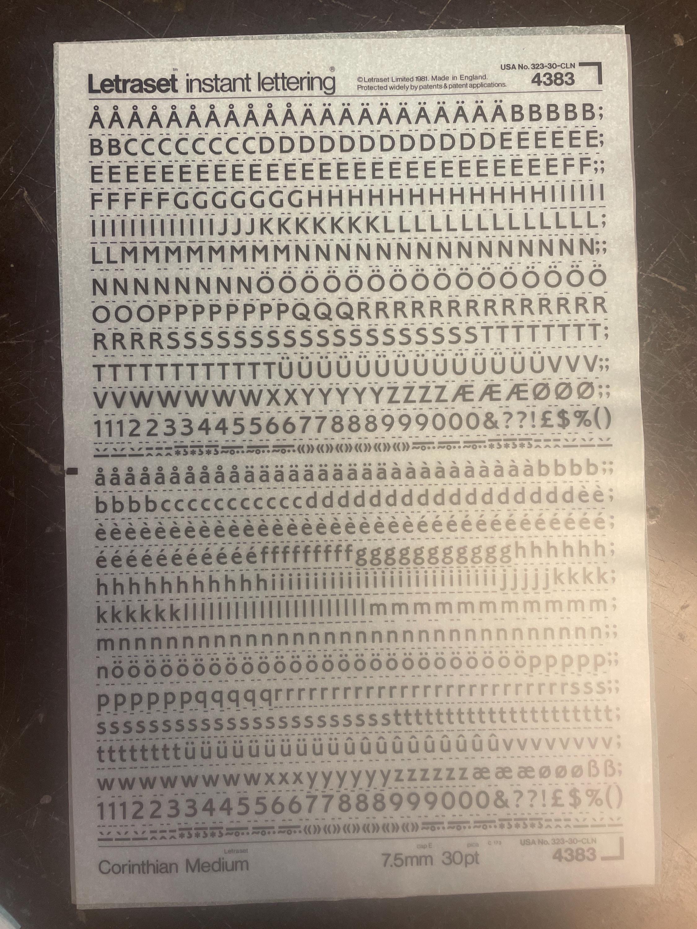 Letraset - 50 - Etsy