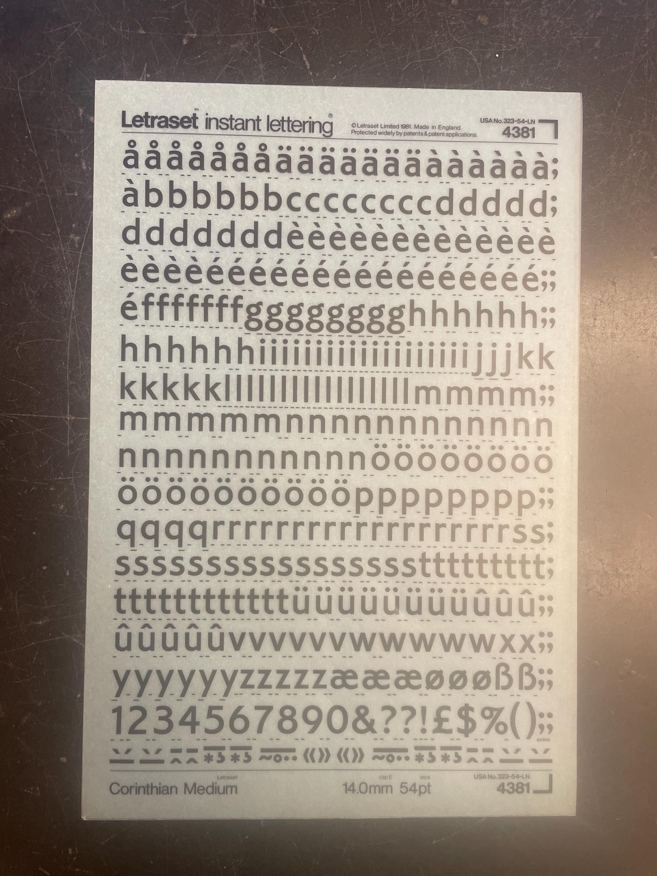 Letraset - 50 - Etsy