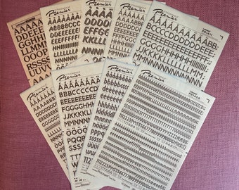 Letraset Letrasign Transfer Sheets - Etsy UK