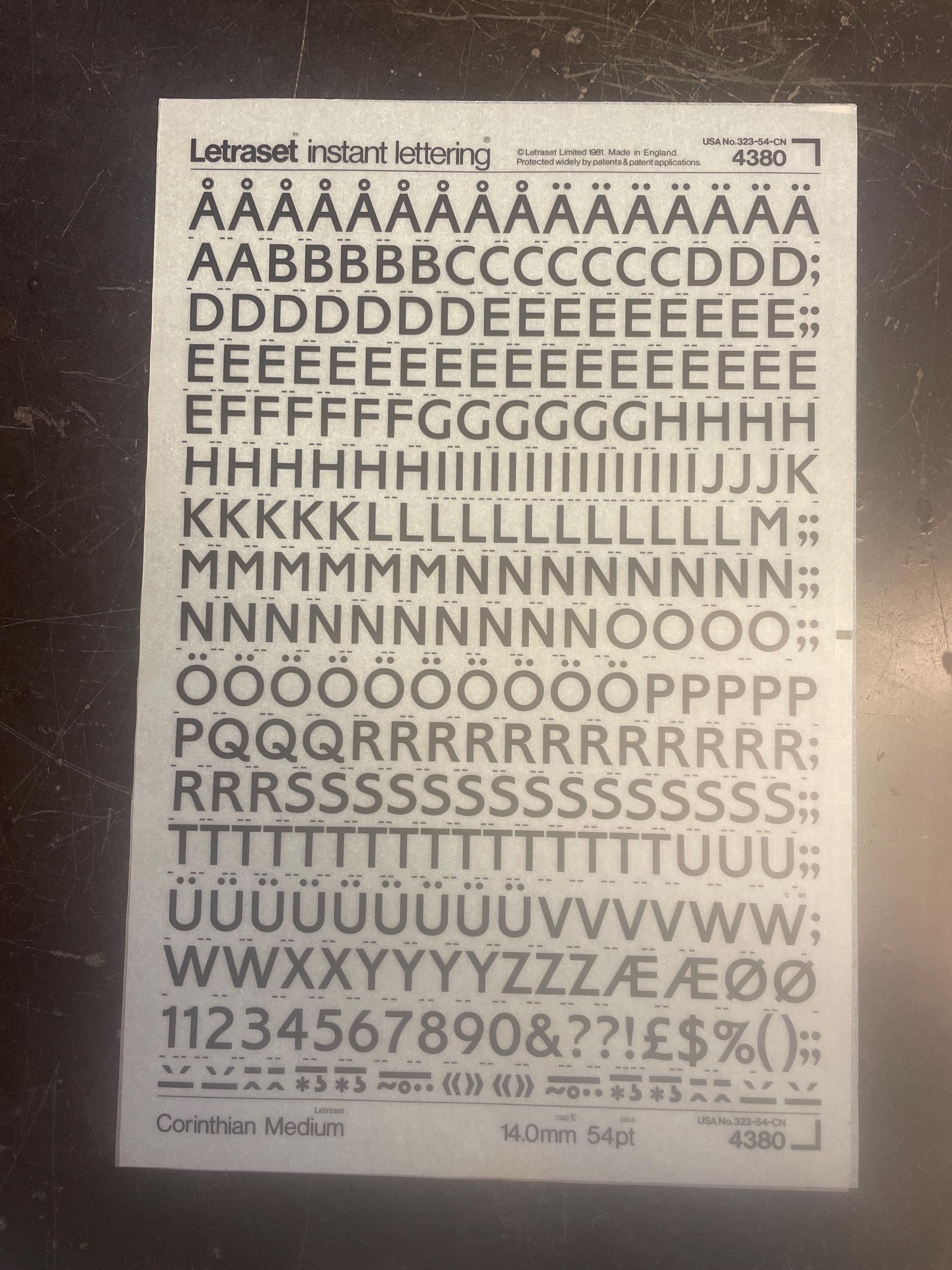 Letraset - 50 - Etsy