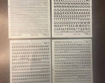 Letraset Letrasign Transfer Sheets - Etsy UK