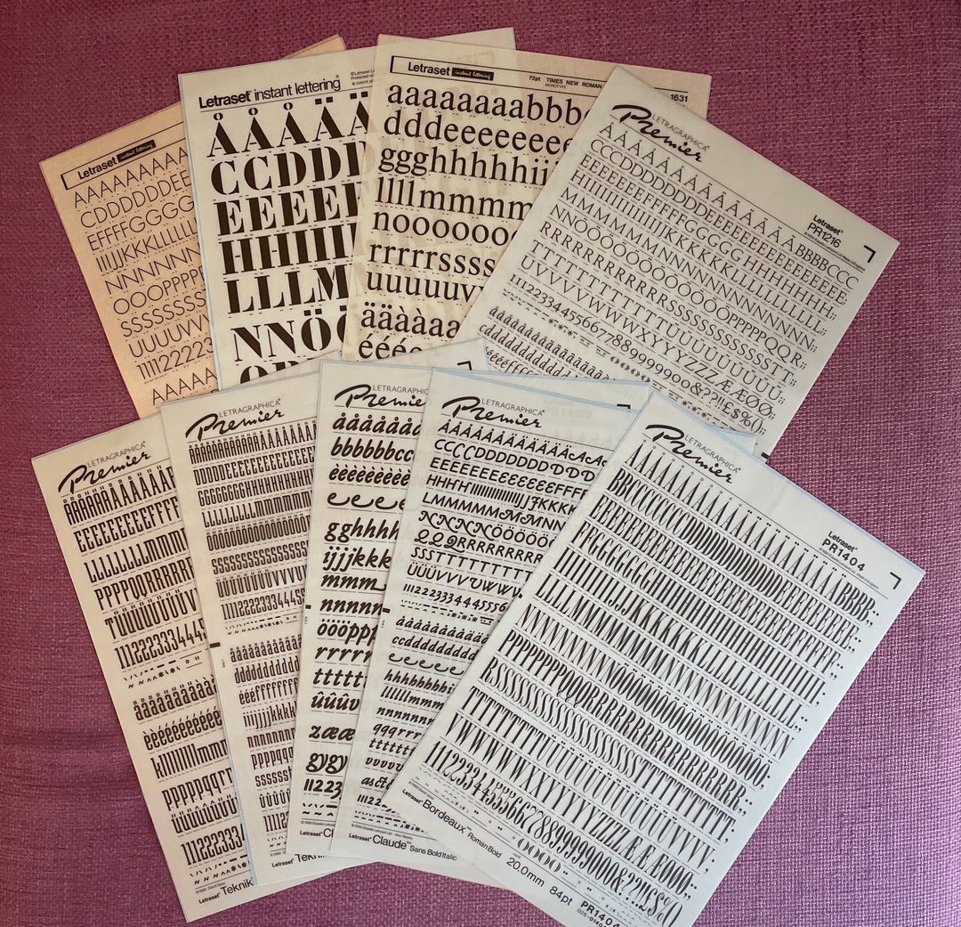 Letraset - 19 - Etsy