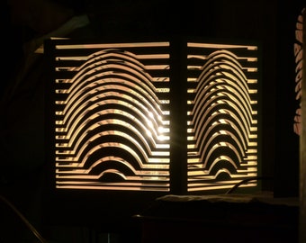 Wooden Optical Illusion - Etsy