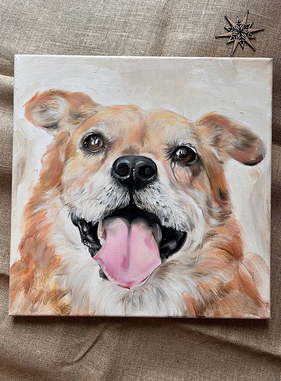 Custom Pet Portraits Painting Dog Portraits Dog Painting oil Painting ...