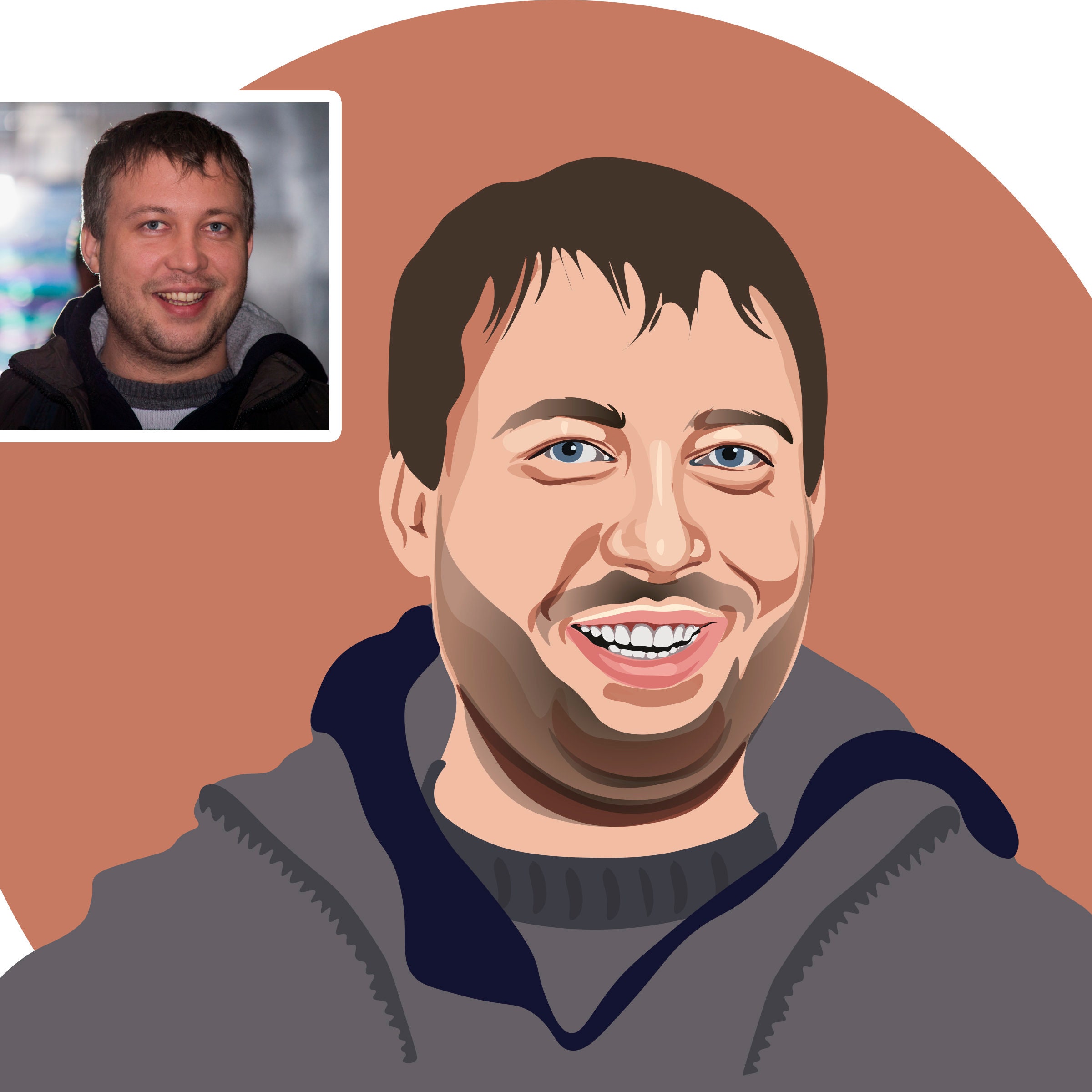 Custom Digital Illustration Digital Portrait - Etsy