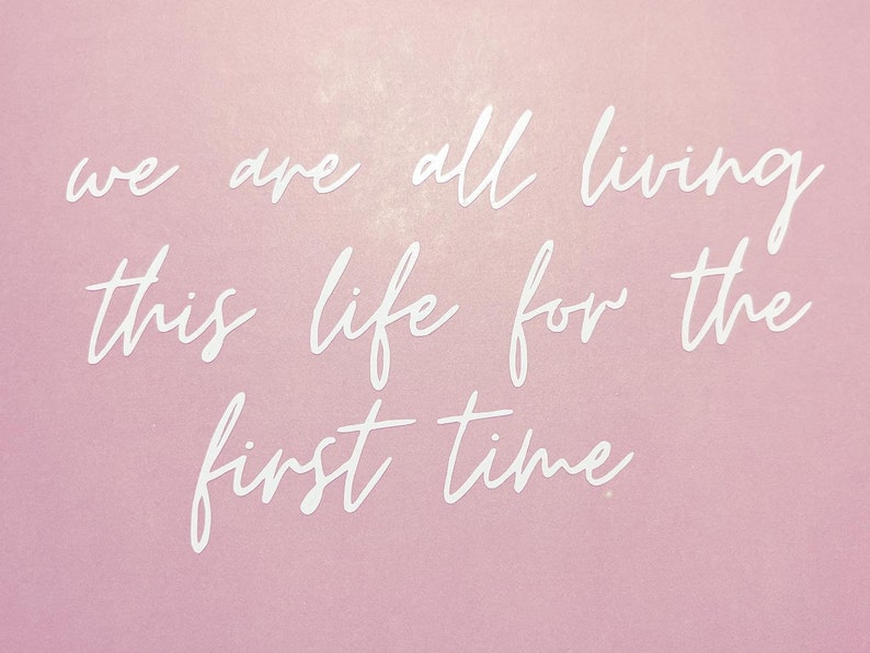 Living Life for the First Time Sticker - Etsy