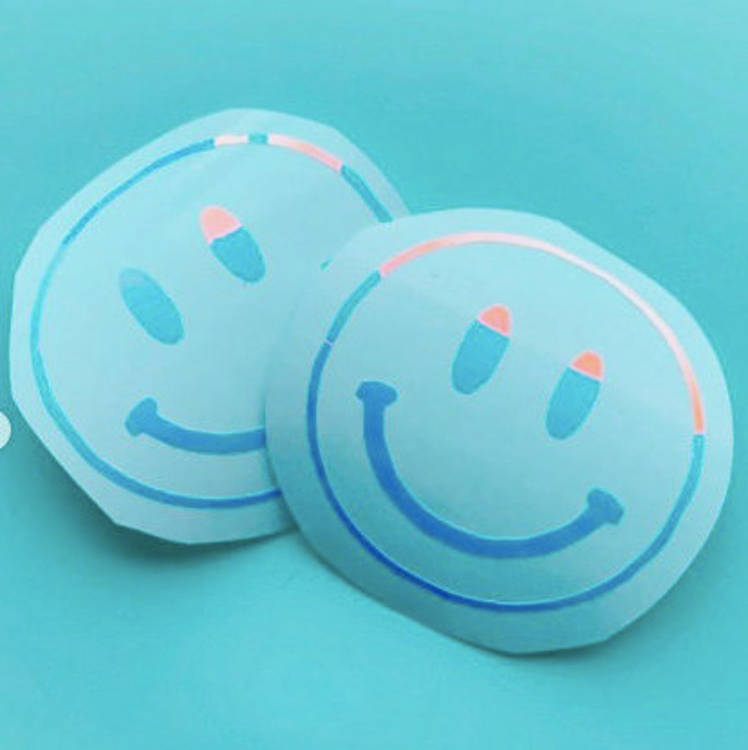 Holographic Smiley Face Sticker - Etsy
