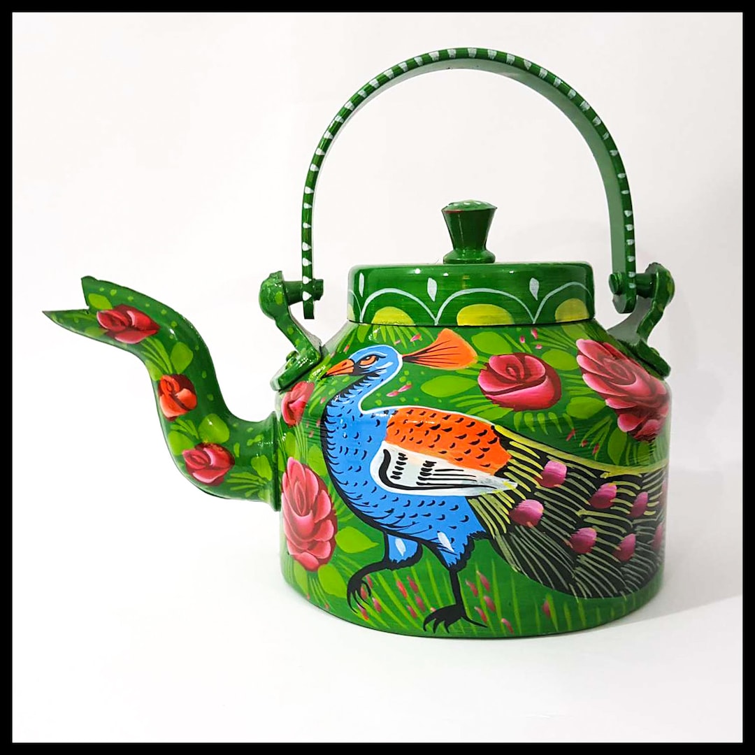 Truck Art Kettle/pakistani Hand Painted Tea Kettle/truck Art Pakistan ...