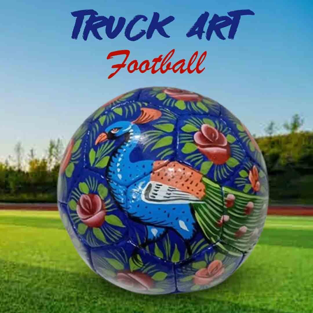 Truck Art Football/pakistani Hand Painted Football/pakistan Hand Made ...