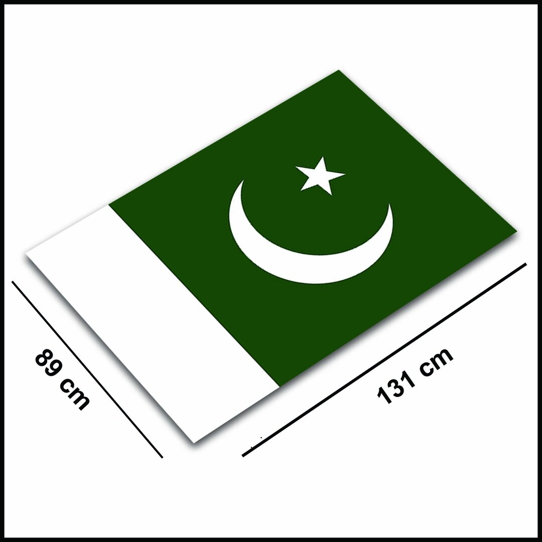 Pakistan National Flag/fabric Flag of Pakistan/green and White Flag ...