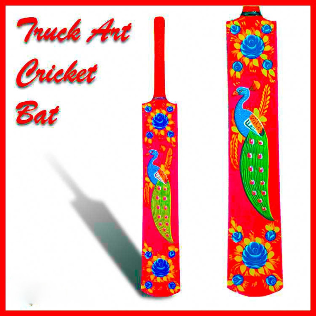 Truck Art Cricket Bat/pakistani Hand Painted Wooden Cricket Bat ...
