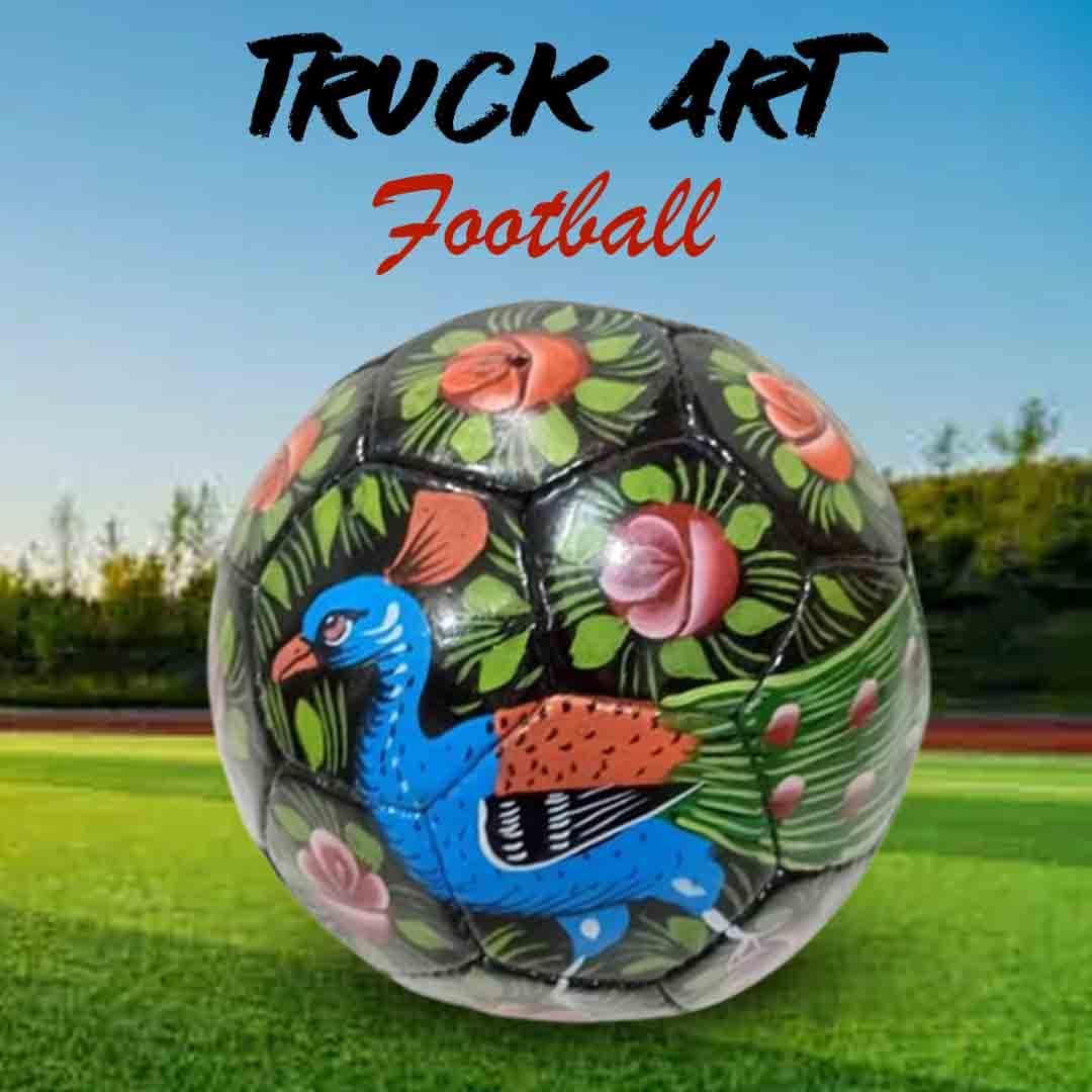 Truck Art Football/pakistani Hand Painted Football/pakistan Hand Made ...