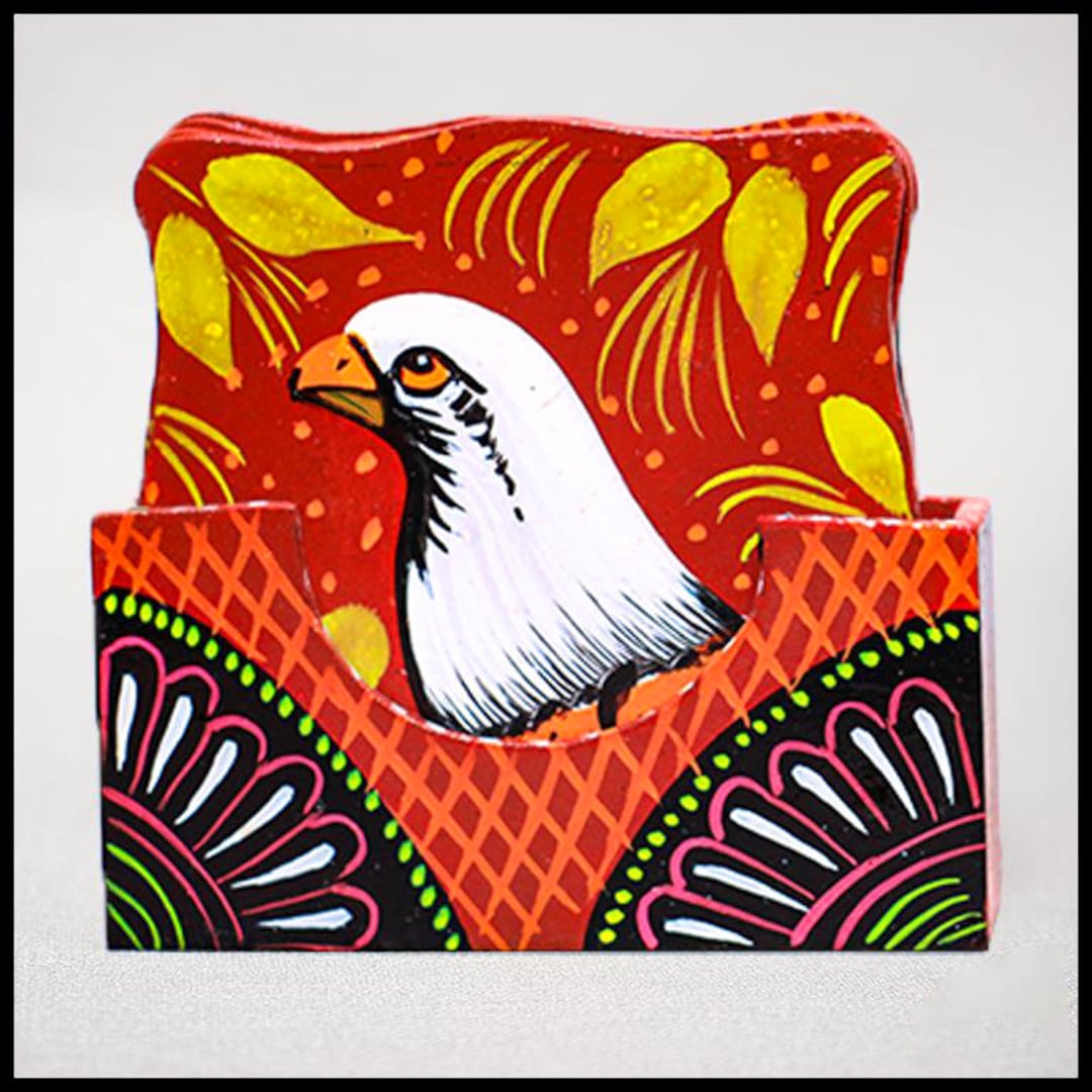 Pakistani Handcrafted Truckart Tea Coaster /colorful Tea Coaster/wooden ...