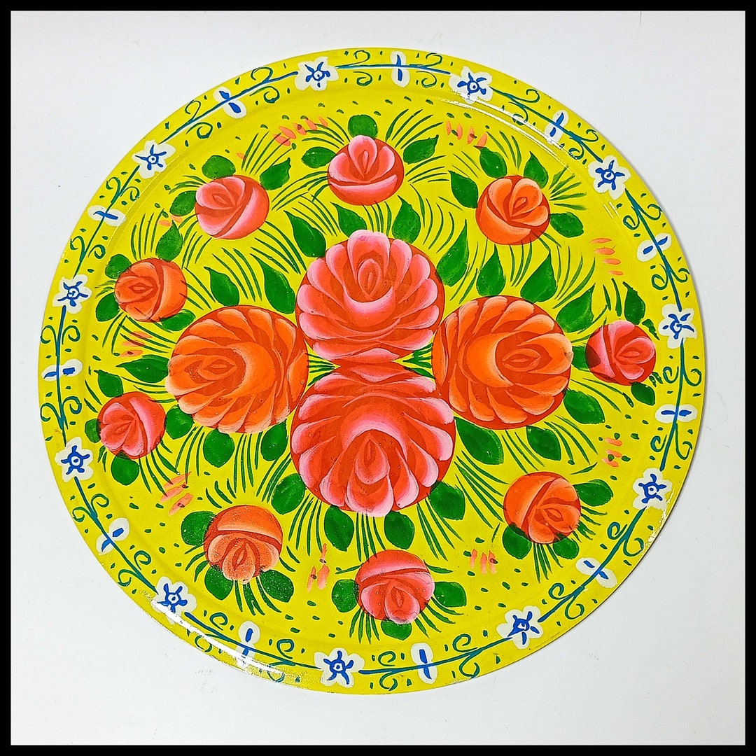 Truck Art Metal Tray/pakistani Hand Painted Tray/pakistan Home ...