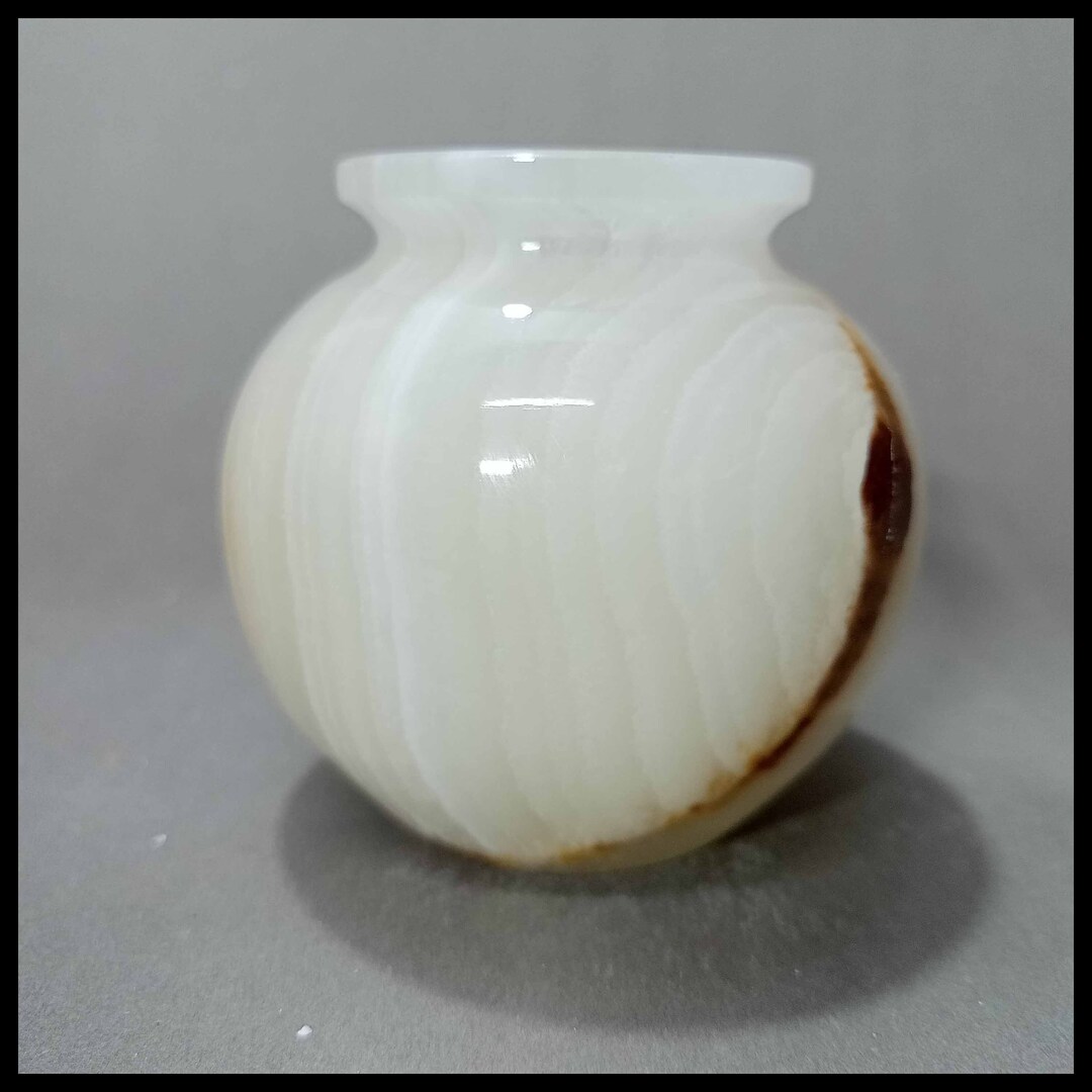 Onyx Pot/pakistani Handcrafted Marble Pot/matki for Homedecor/made With ...