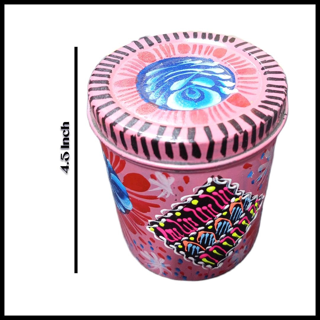 Truck Art Masala Box – Traditional Pakistani Spice Storage (H-4.5 Inch ...