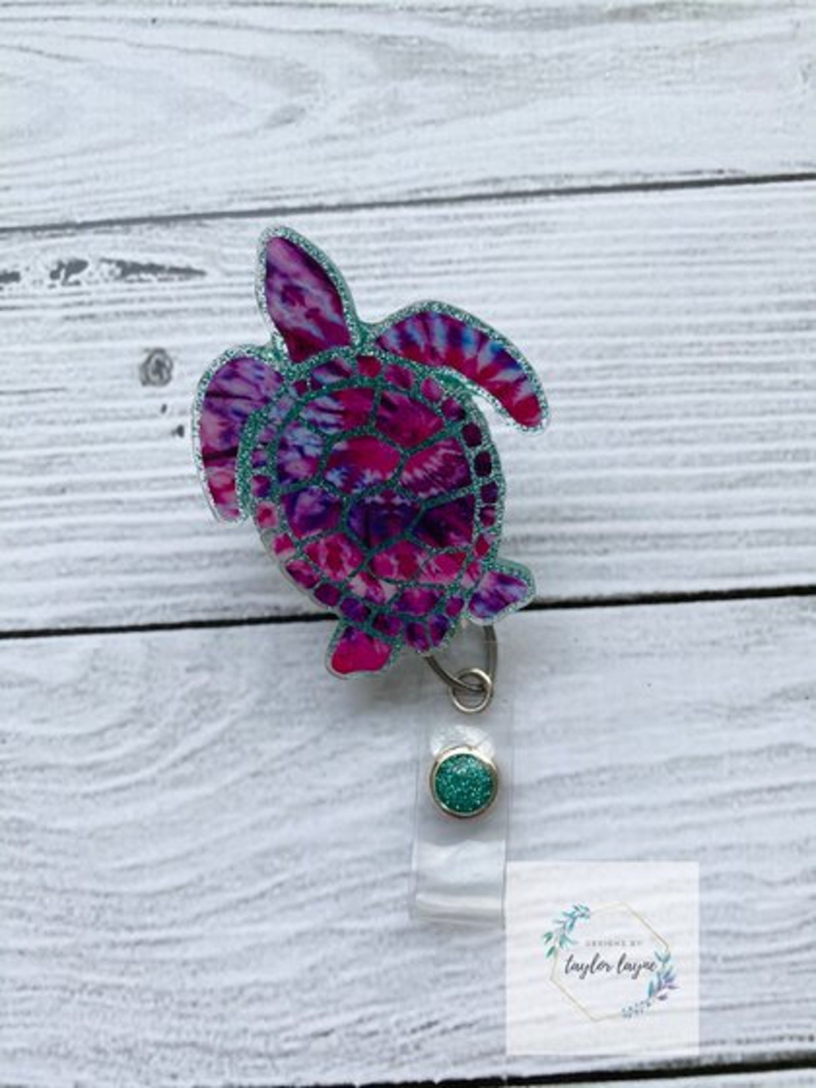 Sea Turtle Badge Reel Turtle Badge Reel Animal Badge Reel | Etsy