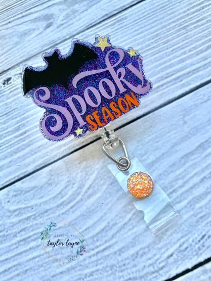 Spooky Season Badge Reel - Halloween Badge Reel - Cute Badge Reel ...