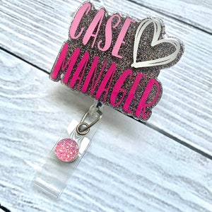 Case Manager Badge Reel - Social Worker Badge Reel - Cute Badge Reel ...