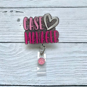 Case Manager Badge Reel - Social Worker Badge Reel - Cute Badge Reel ...