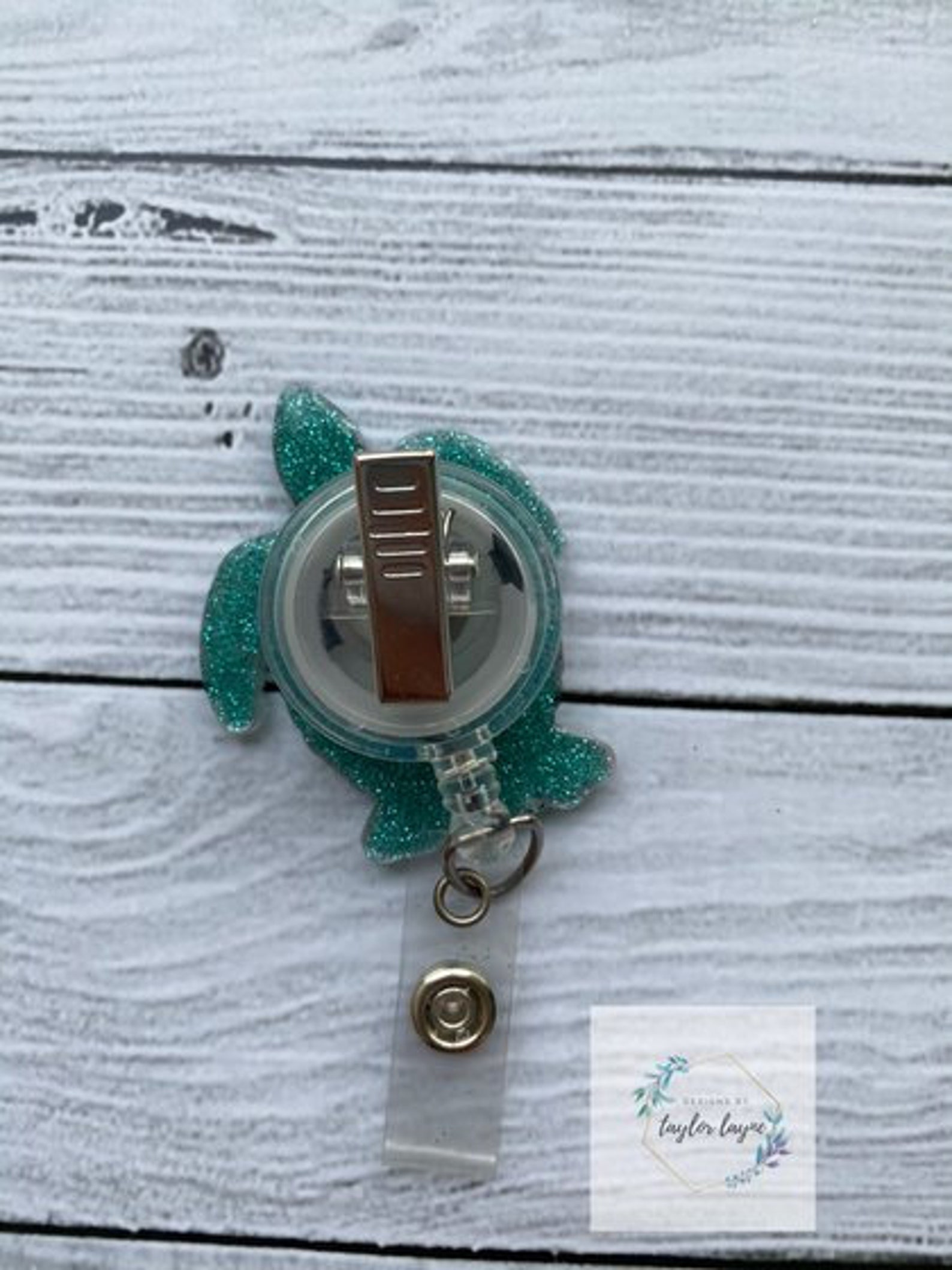 Sea Turtle Badge Reel Turtle Badge Reel Animal Badge Reel | Etsy