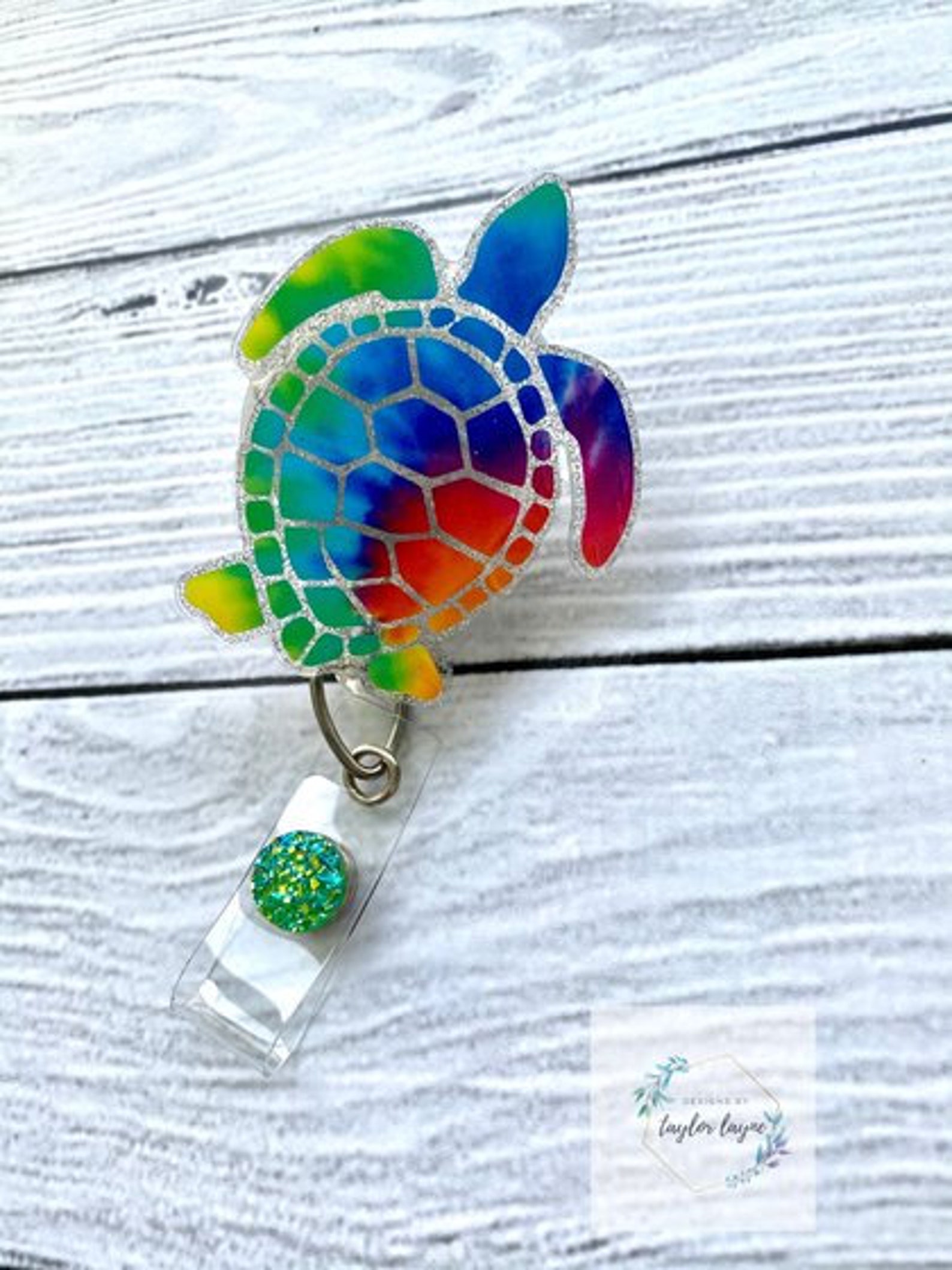 Sea Turtle Badge Reel Turtle Badge Reel Animal Badge Reel - Etsy