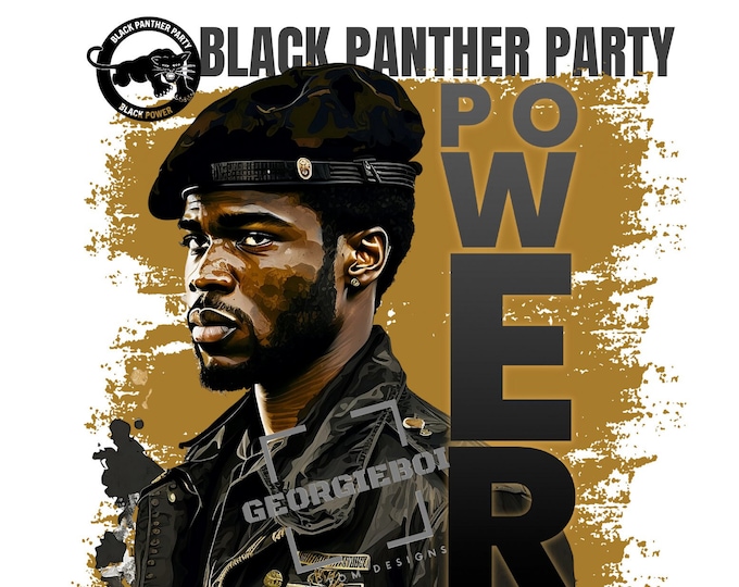 Black History Black Panther Party Tribute 1 PNG Instant Download - Etsy