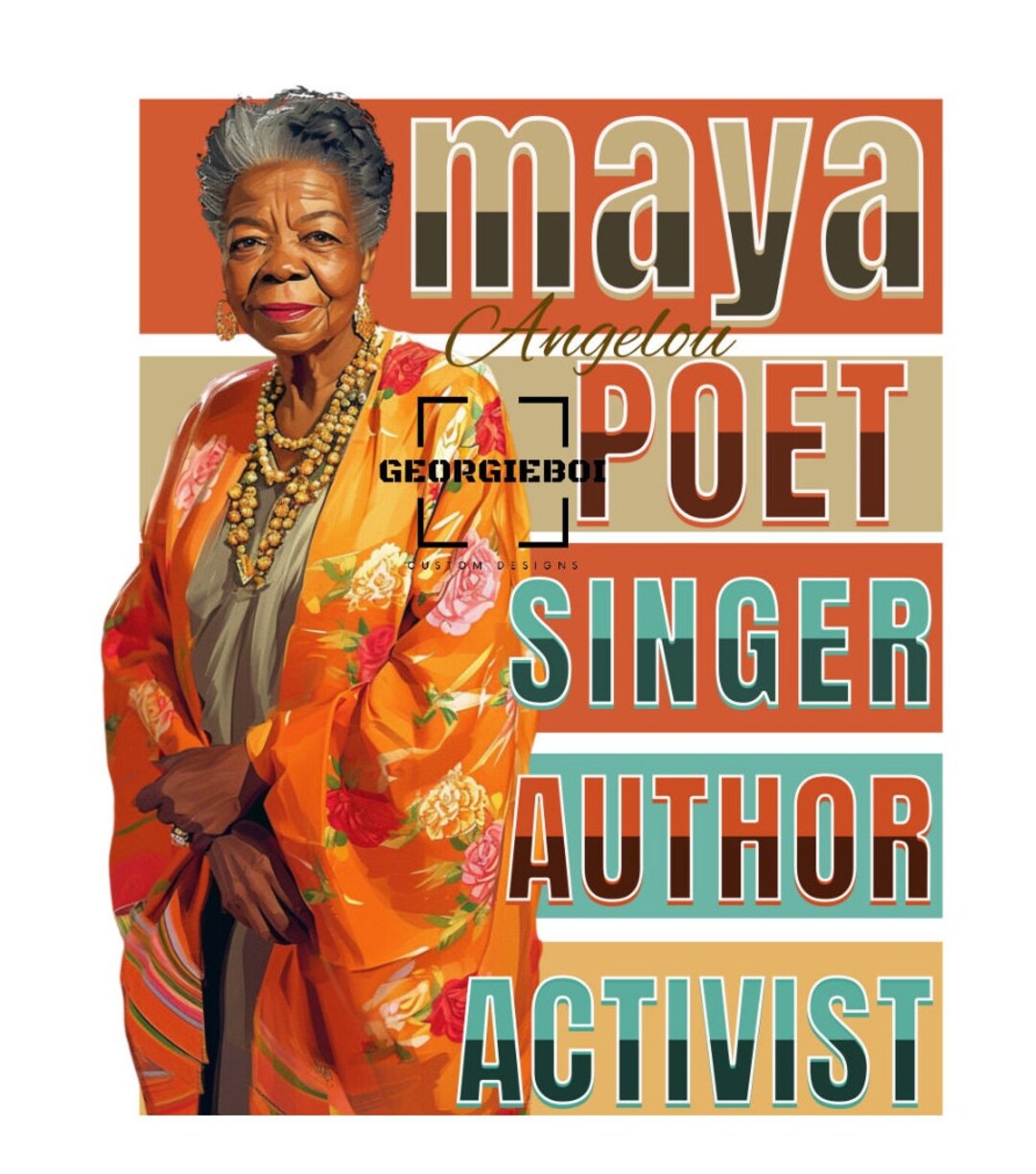 Maya Angelou (black History Icon) - PNG Instant Download - Etsy