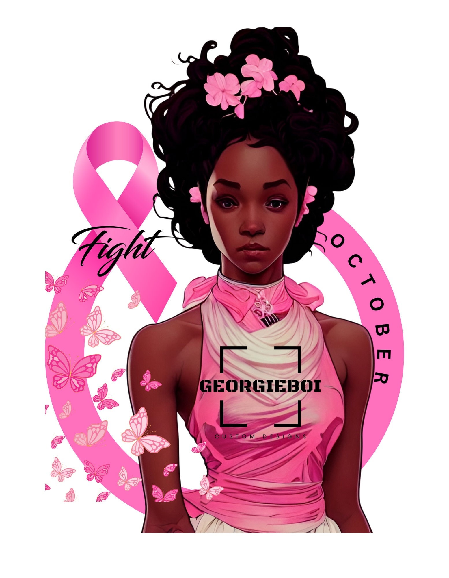 Fight Cancer Awareness PNG - Etsy