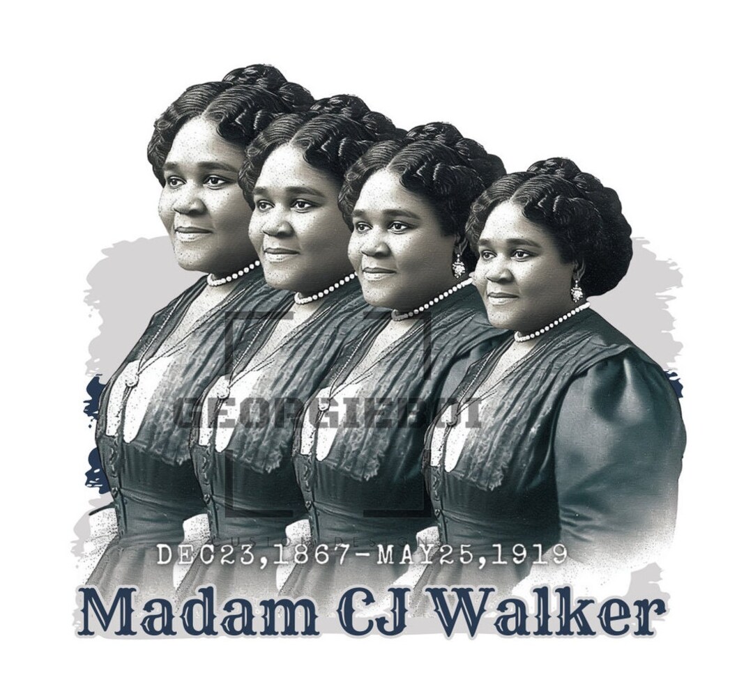 Madam CJ Walker (black History Icon) - PNG Instant Download - Etsy