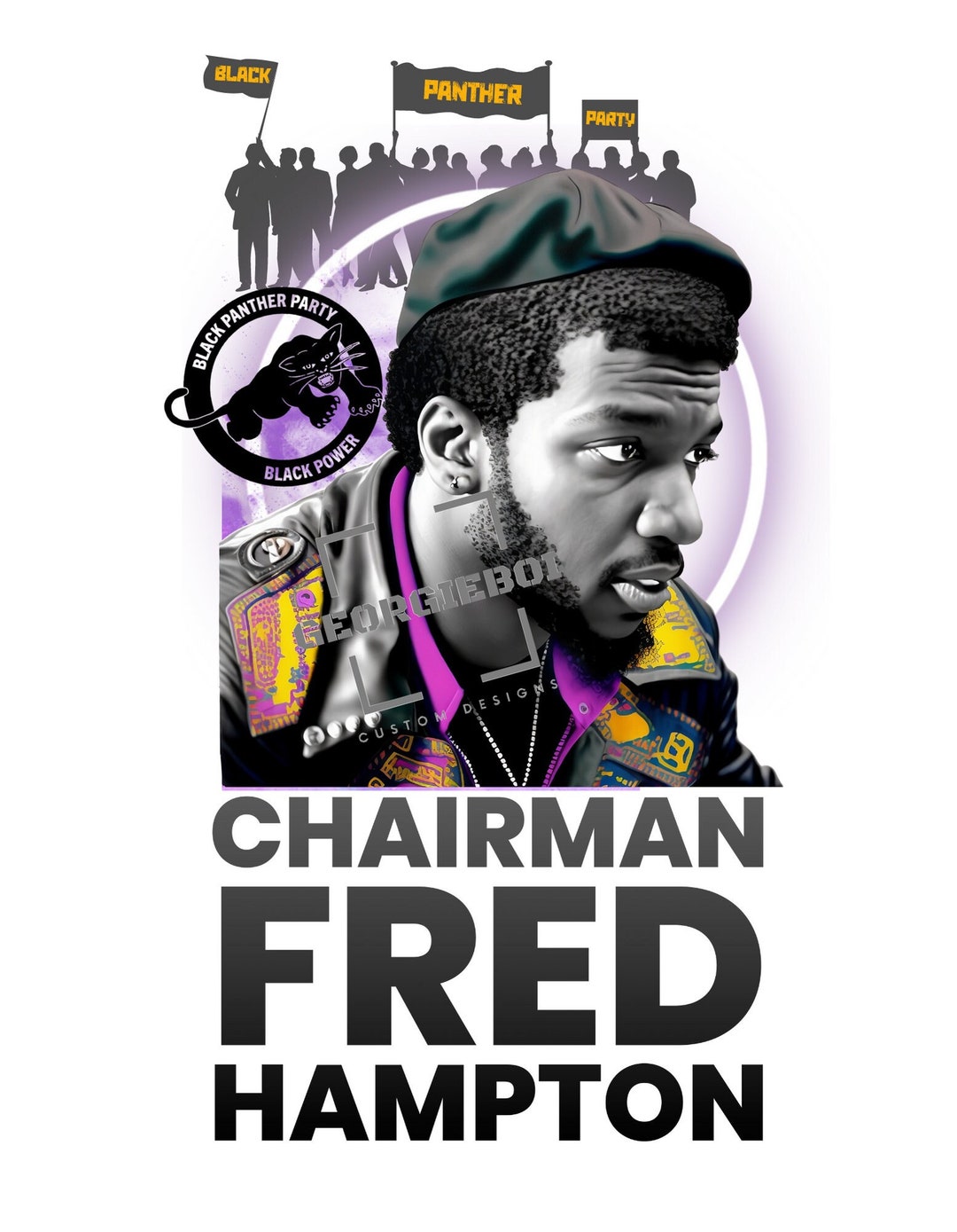 Black History Chairman Fred Hampton of the Chicago Black Panther Party ...