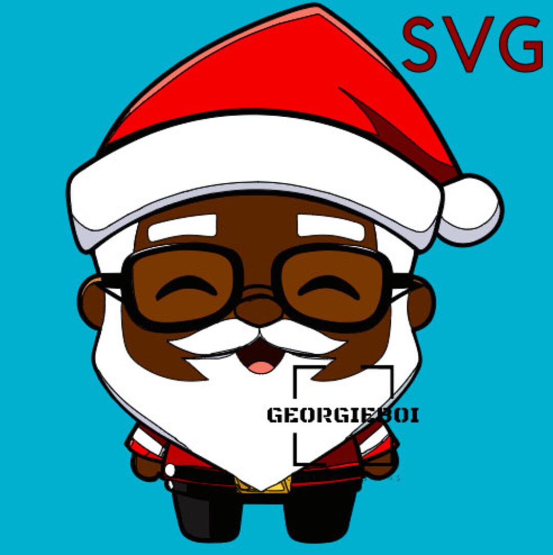 Christmas Santa SVG PNG Instant Download - Etsy UK