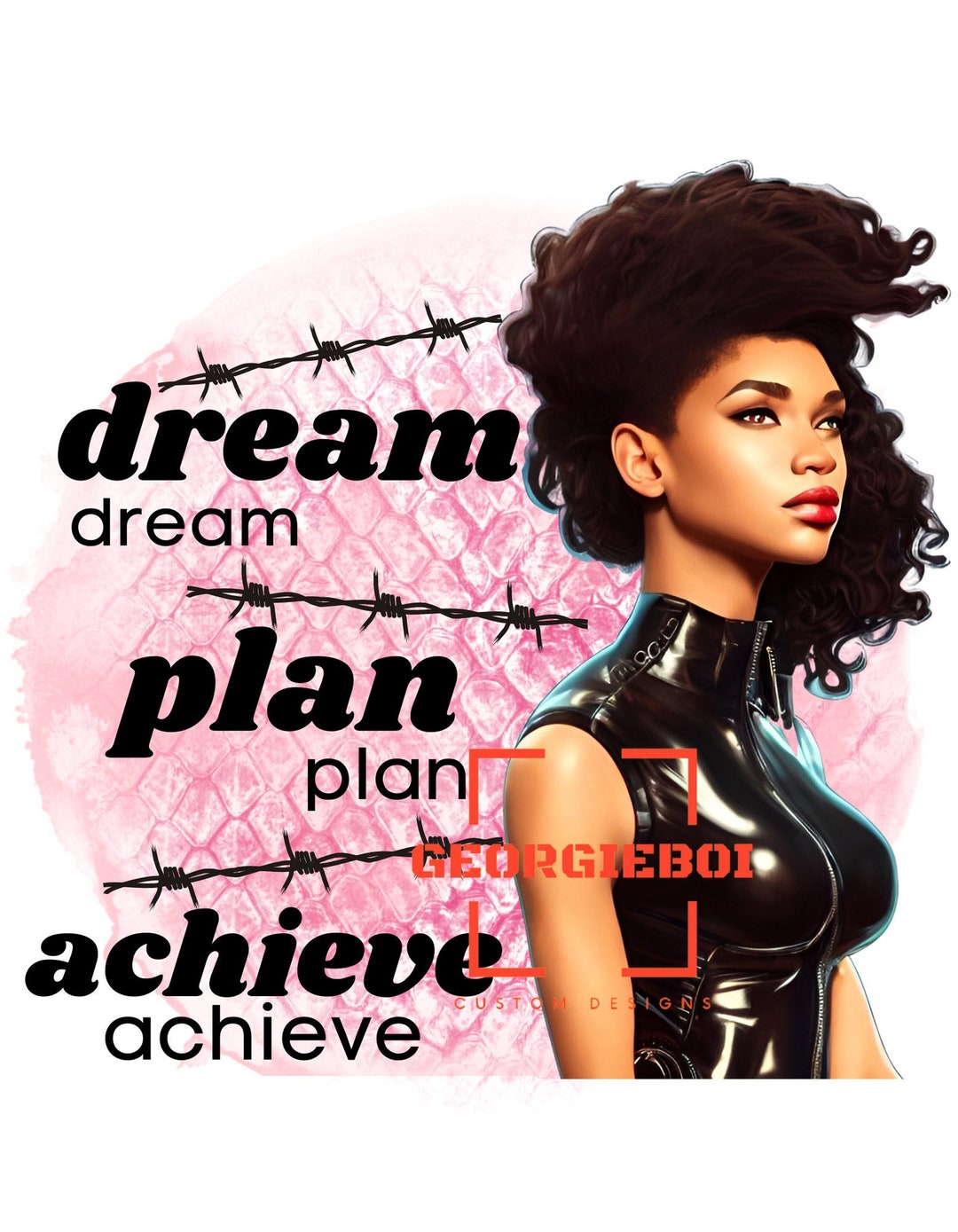 Dream Plan Achieve - PNG Instant Download - Etsy