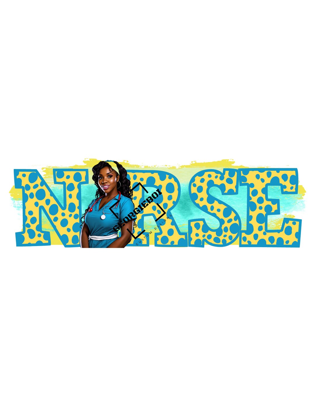Nurse Blue PNG - Etsy