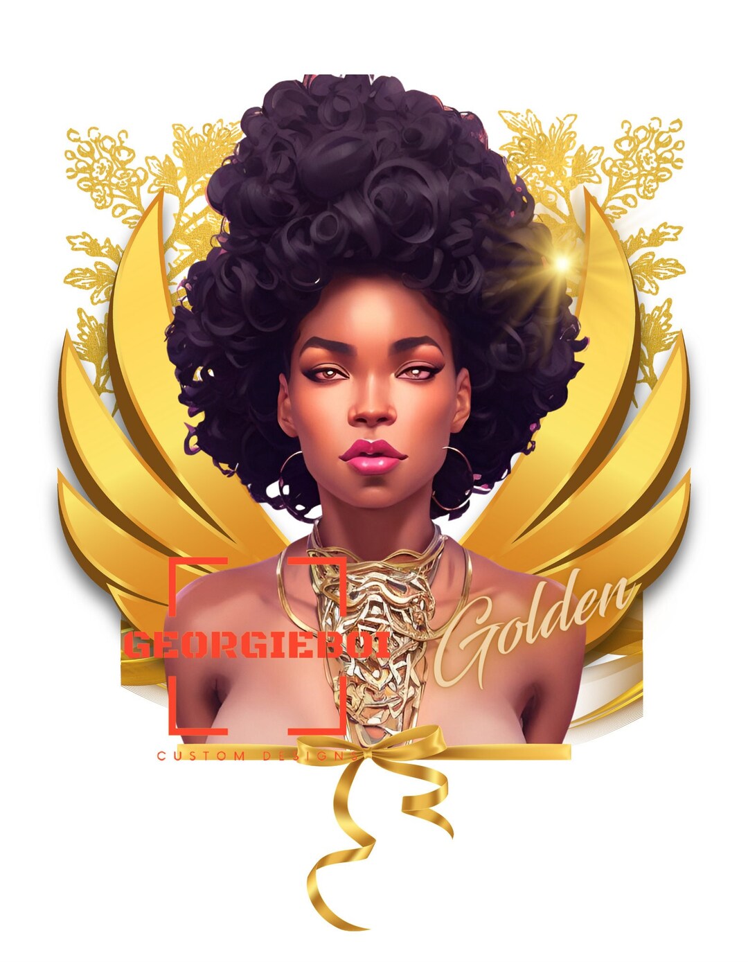 Miss Golden - PNG Instant Download - Etsy