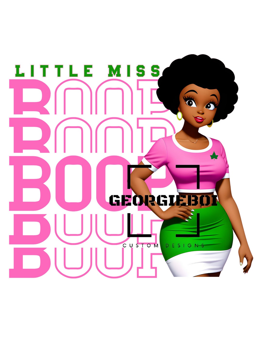 Little Miss Boop - Instant Download PNG - Etsy