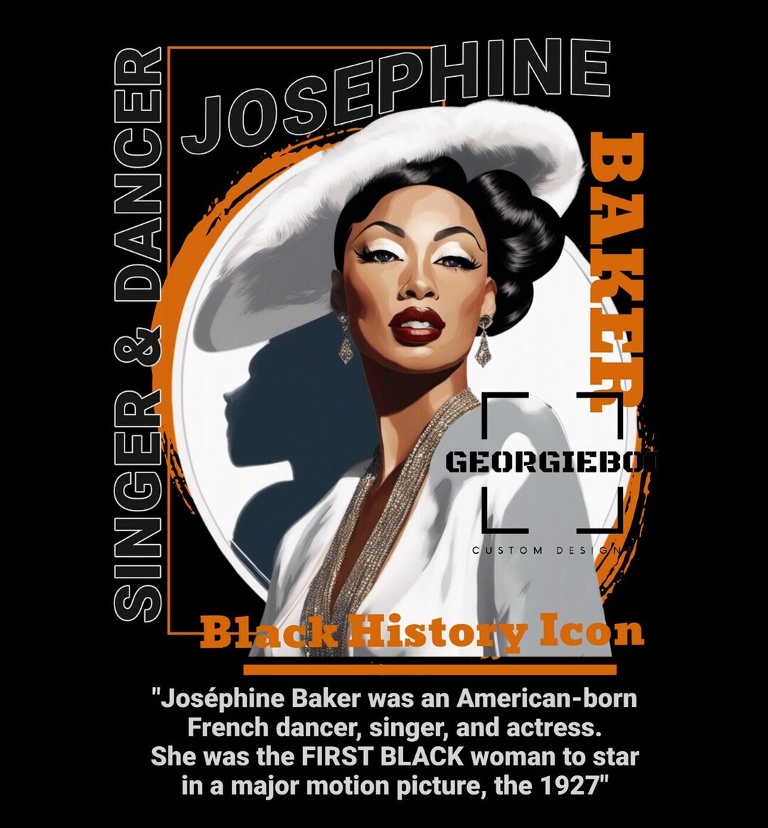 Josephine Baker "black History Icon" - PNG Instant Download - Etsy