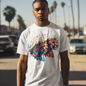 Autism Awareness Magic Cheetah's - Transparent PNG Instant Download - Etsy