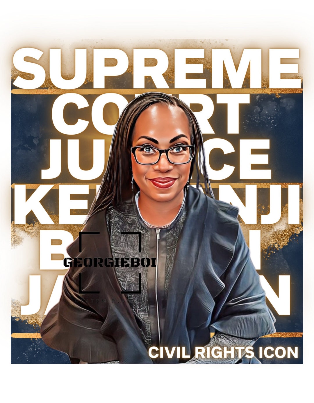 Black History Ketanji Brown Jackson Tribute - PNG Instant Download - Etsy