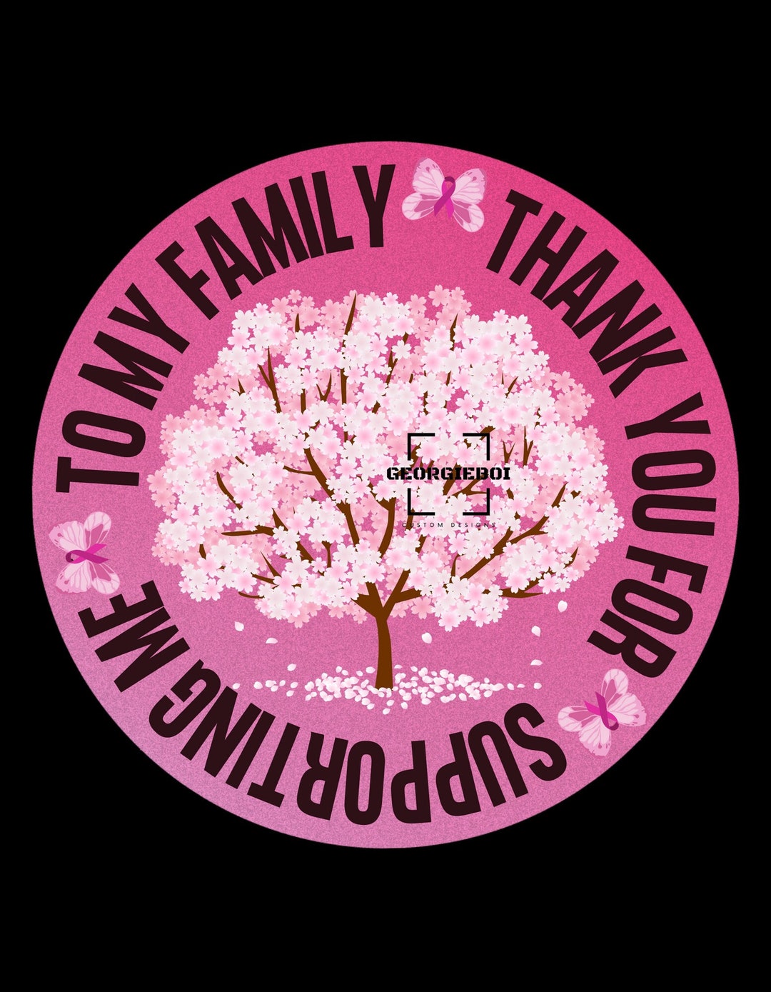 Breast Cancer Awareness - to My Family - PNG - Etsy