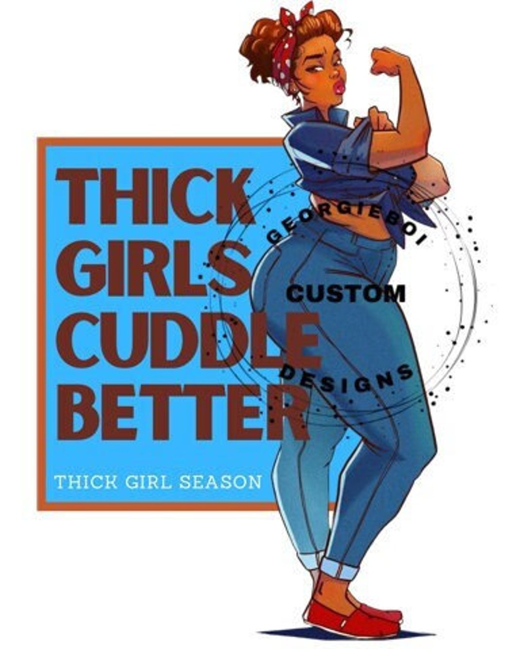Thick Girls Cuddle Better - Transparent PNG - Etsy