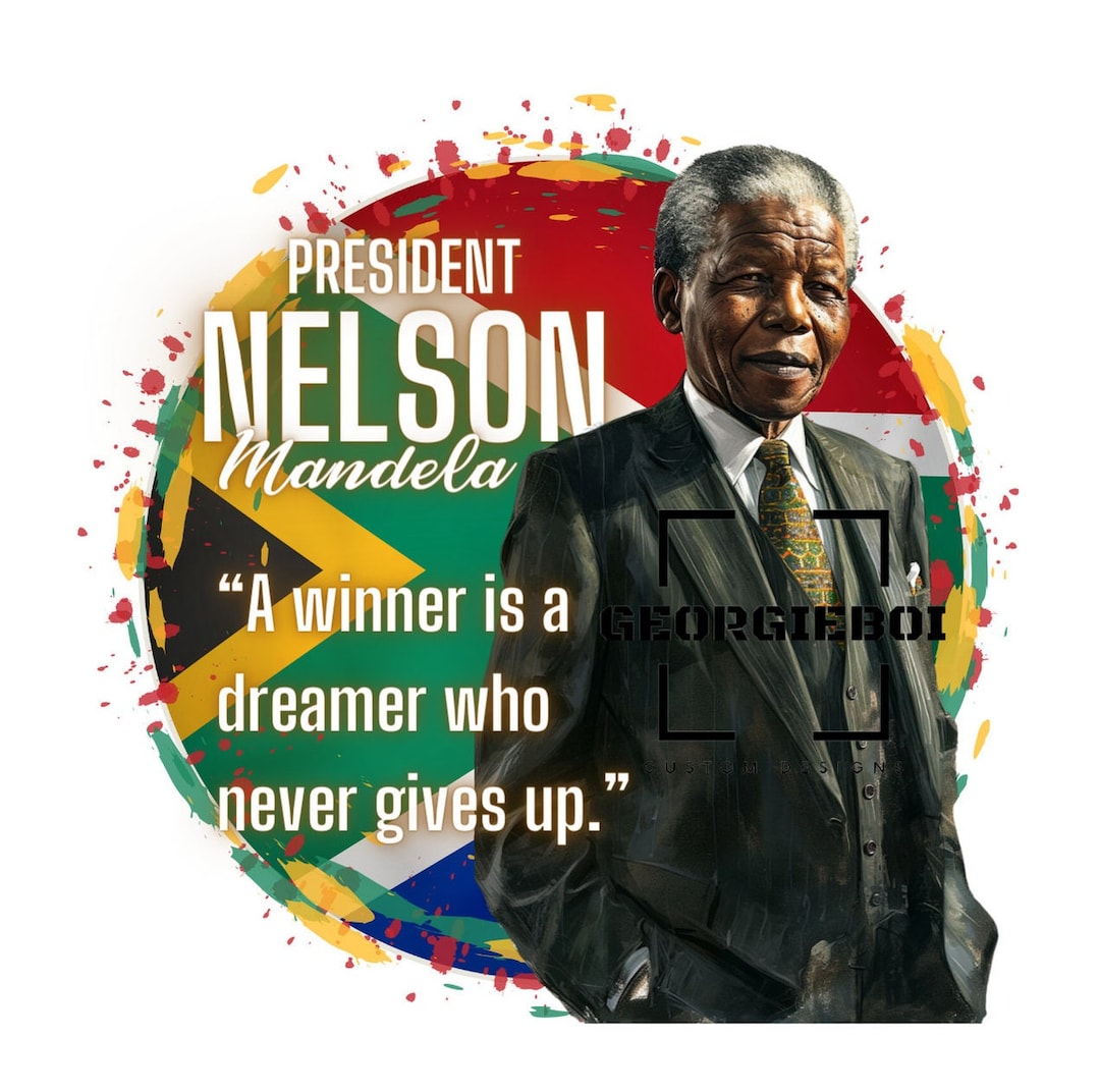 Nelson Mandela (black History Icon) - PNG Instant Download - Etsy