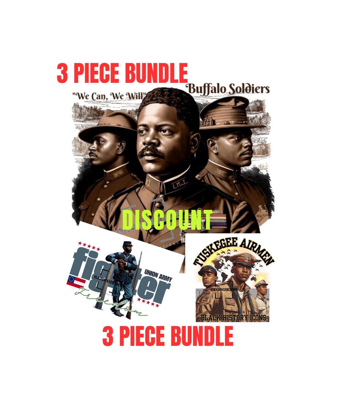 Honor the Legacy: Black History Military Bundle – Discounted PNG ...