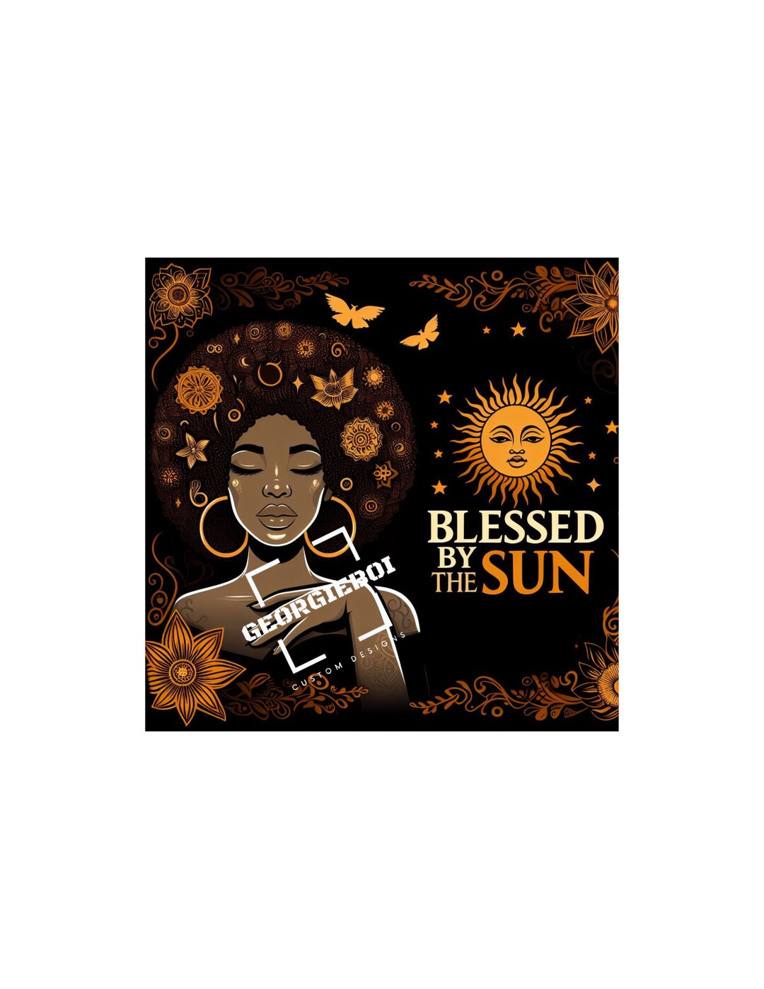 Sun Blessed - PNG Instant Download - Etsy