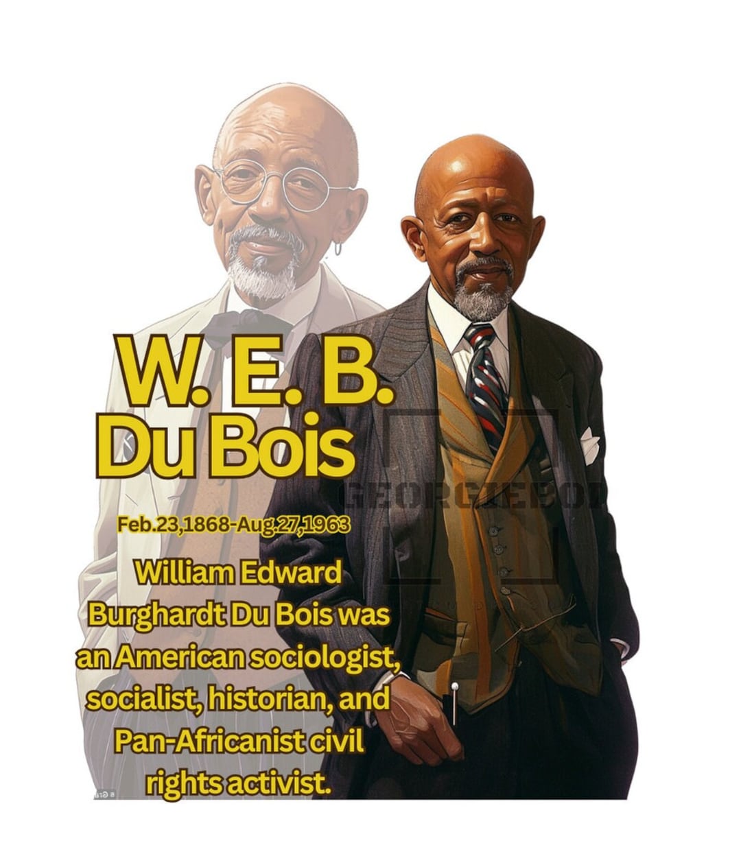 W E B Dubois (black History Icon) - PNG Instant Download - Etsy