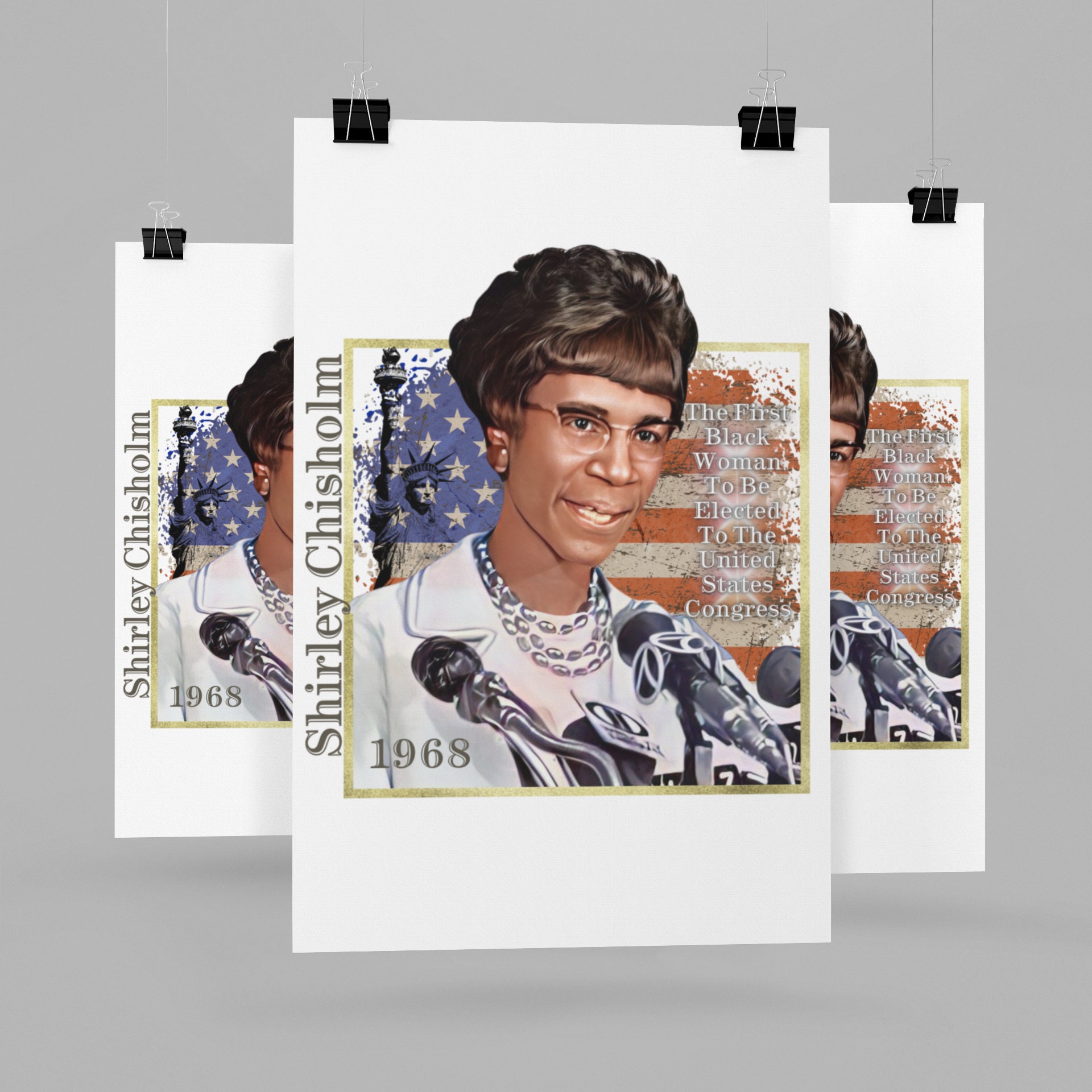 Shirley Chisholm Black History Icon - PNG Instant Download - Etsy